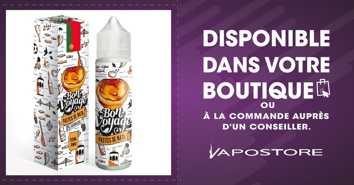 Pasteis De Nata Bon Voyage 50ml 00mg - Vapostore